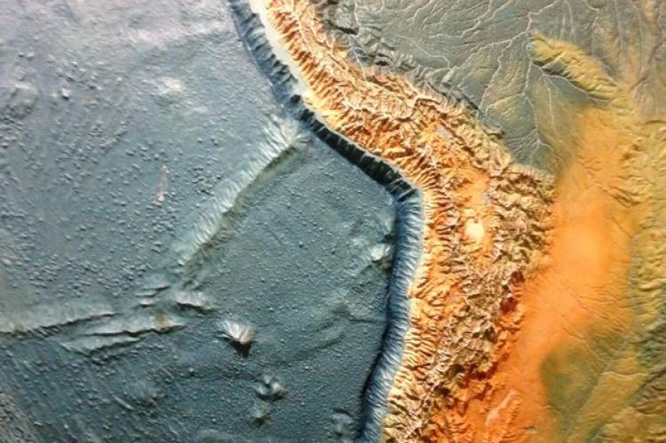 Peru Chile Trench Map